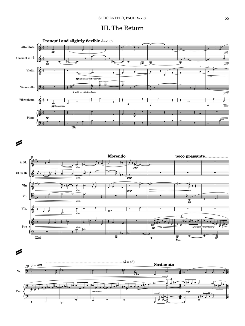 Sextet by Paul Schoenfield - Sheet Music | Opus Imprints